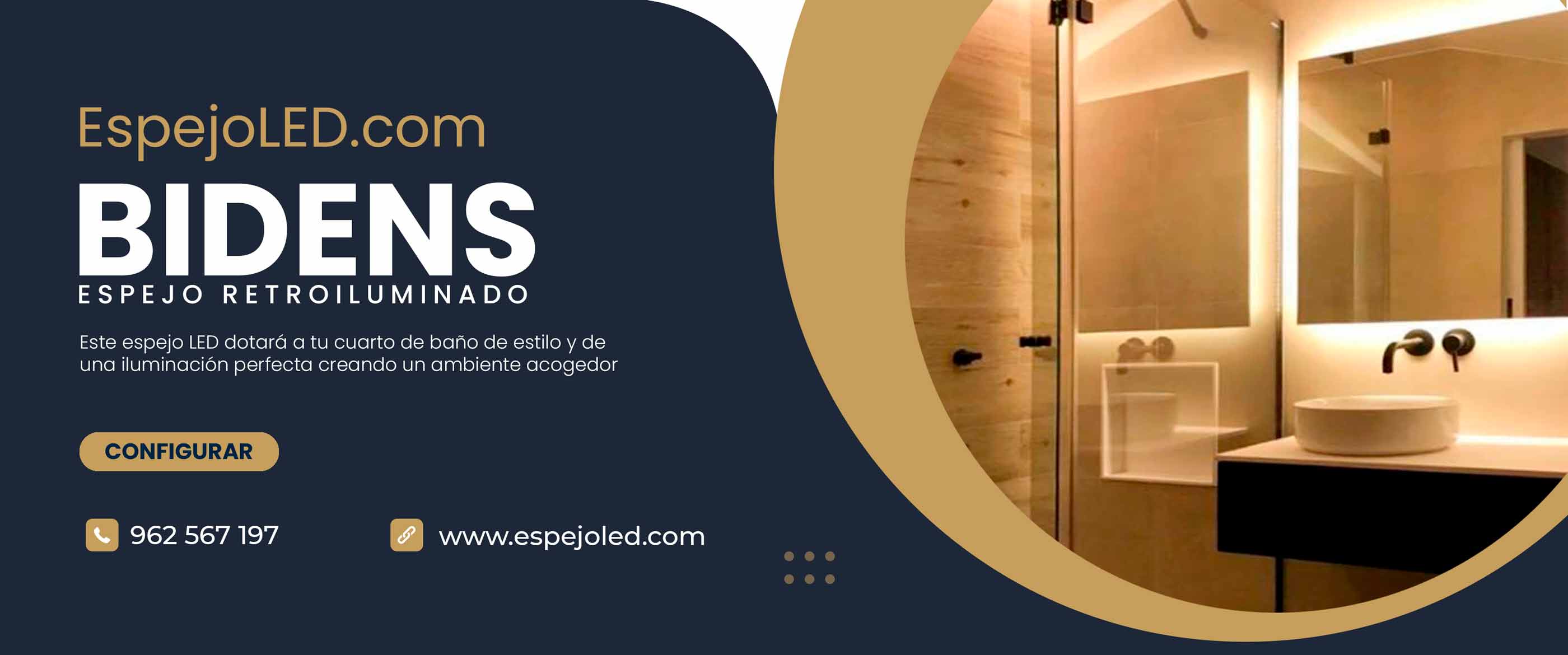 Espejo Led. Espejos de baño con luz LED a medida